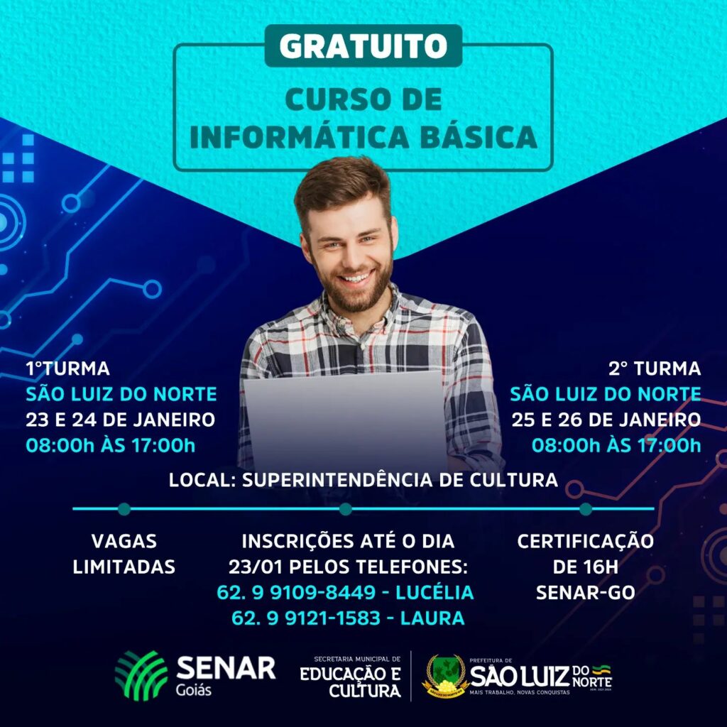 CURSO BÁSICO DE INFORMÁTICA - Prefeitura de São Luiz do Norte